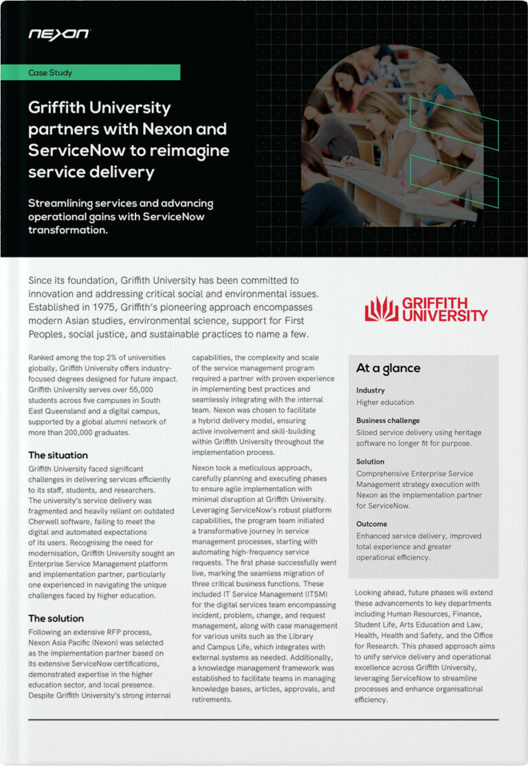 Griffith University Customer Success Story | Nexon Asia Pacific