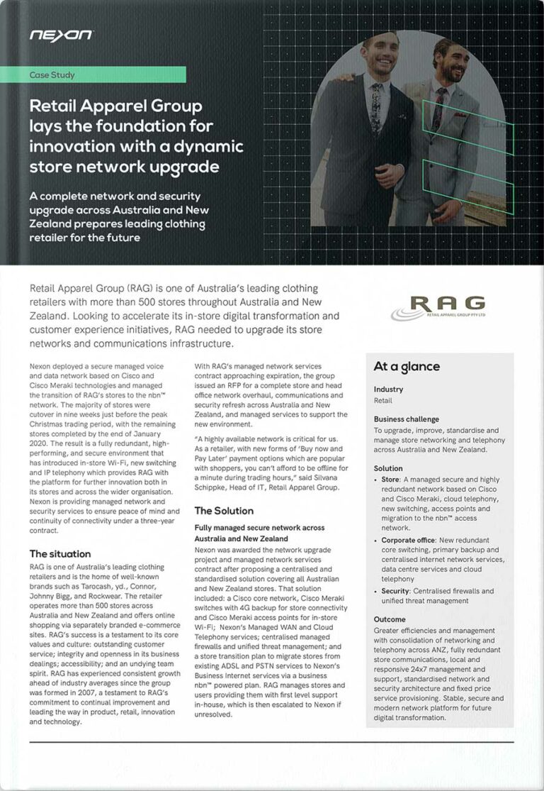 Retail Apparel Group Customer Success Story | Nexon Asia Pacific