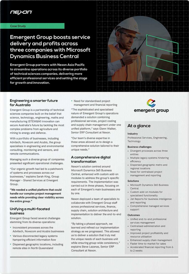 Emergent Group Customer Success Story | Nexon Asia Pacific