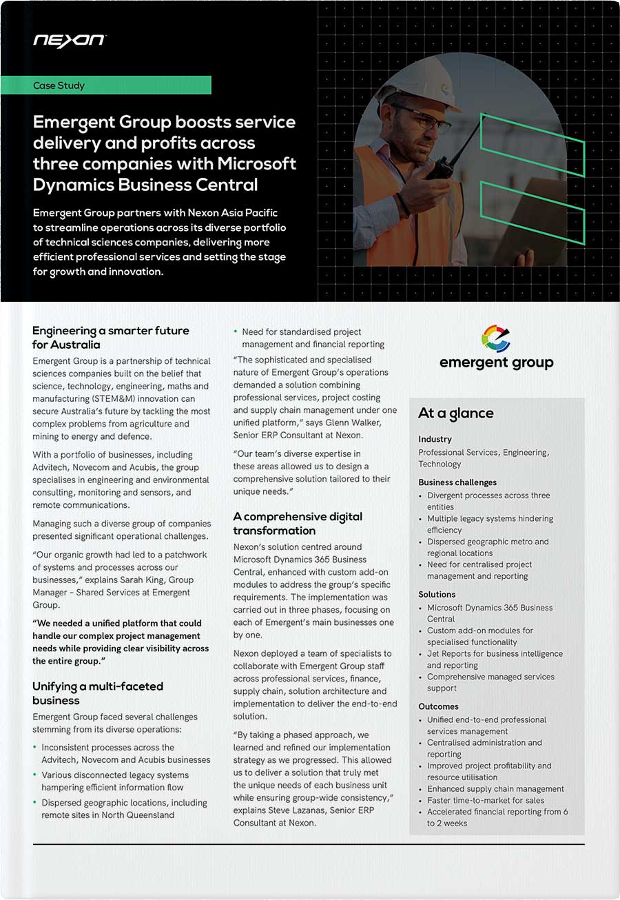 Emergent Group Customer Success Story | Nexon Asia Pacific