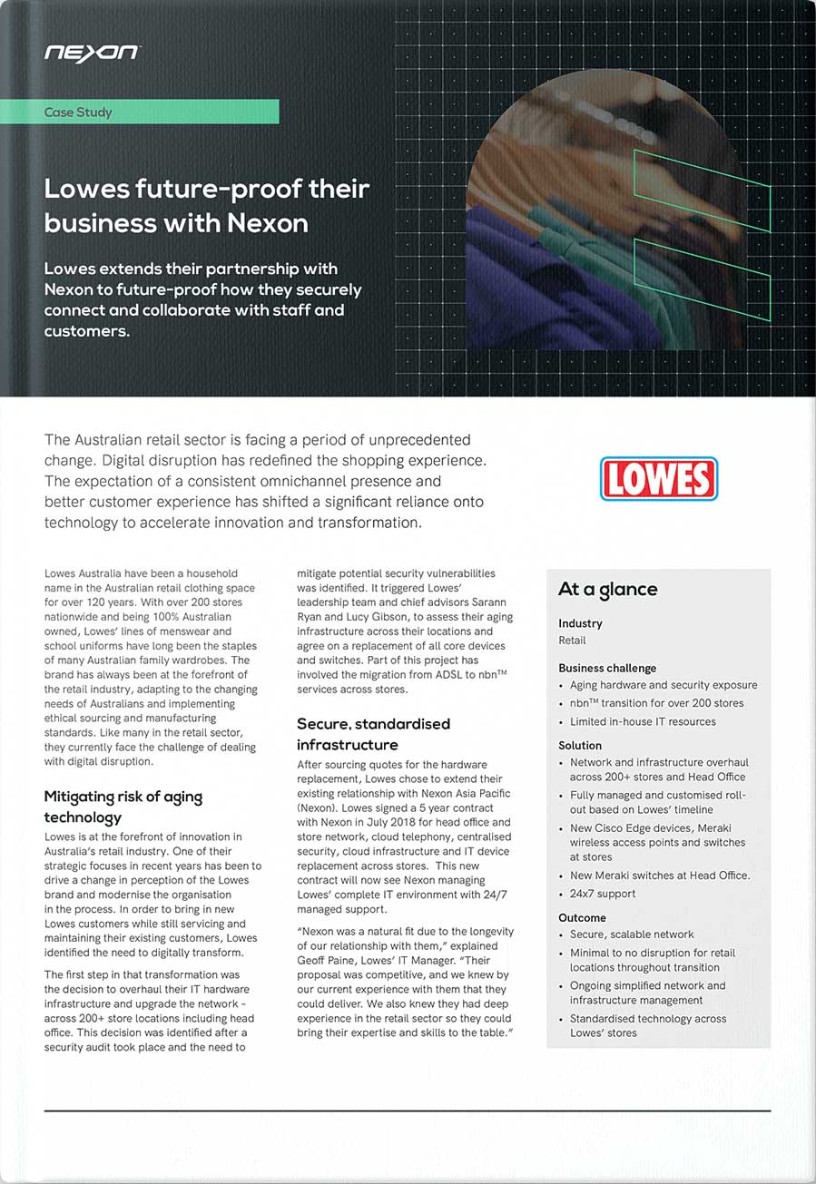Lowes Customer Success Story | Nexon Asia Pacific